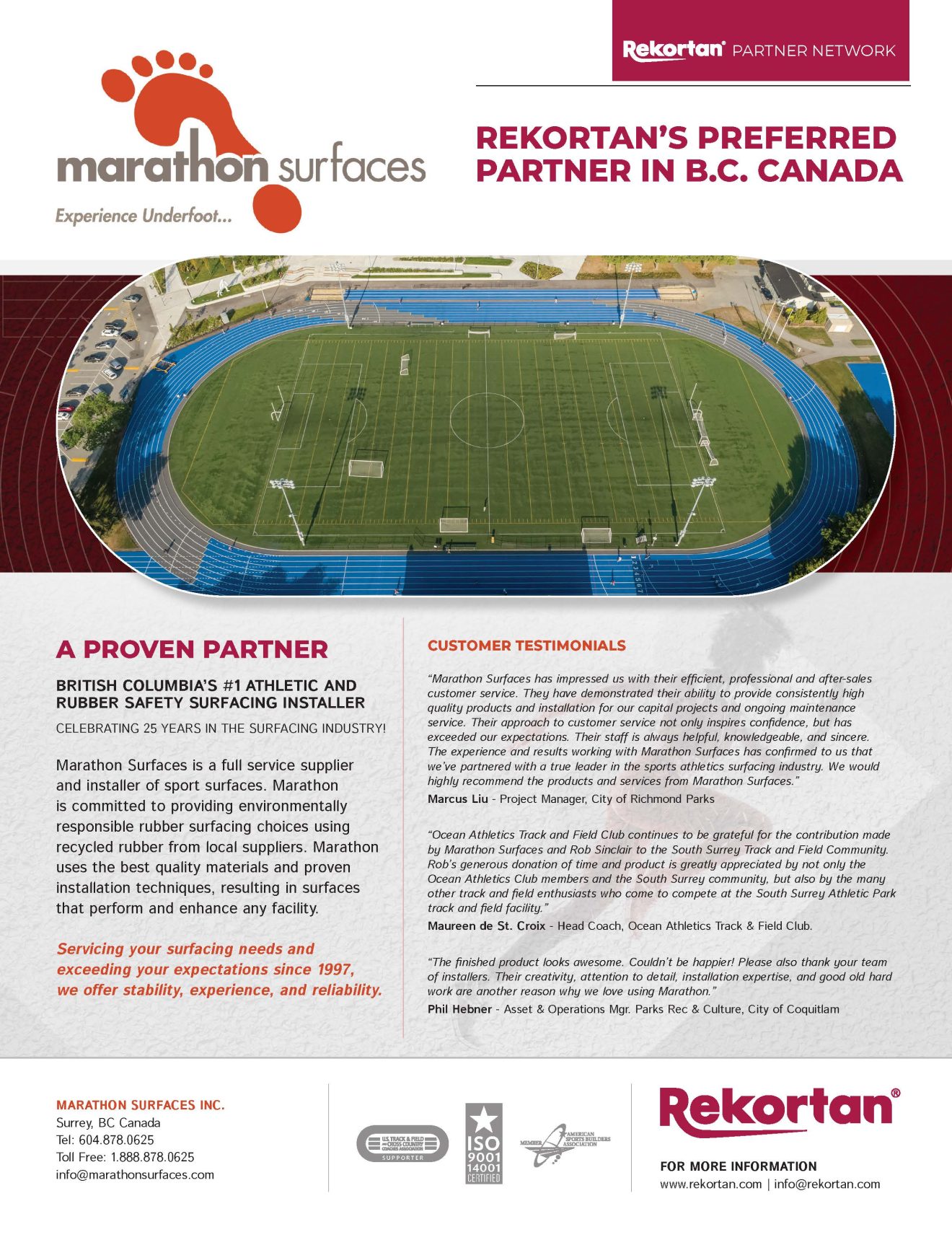 Running Track Surfacing - Marathon Surfaces